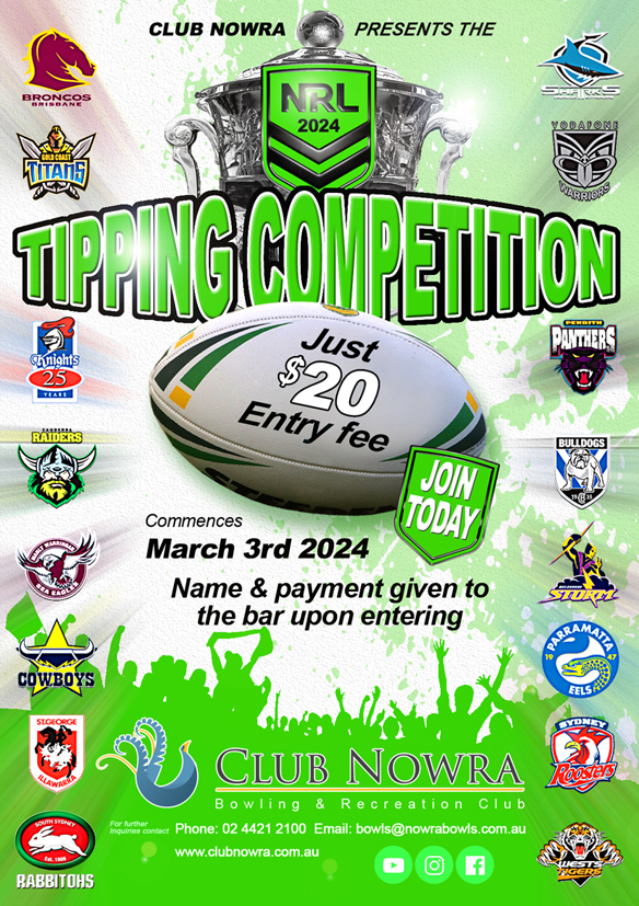 2024 A5 Tipping poster - Club Nowra
